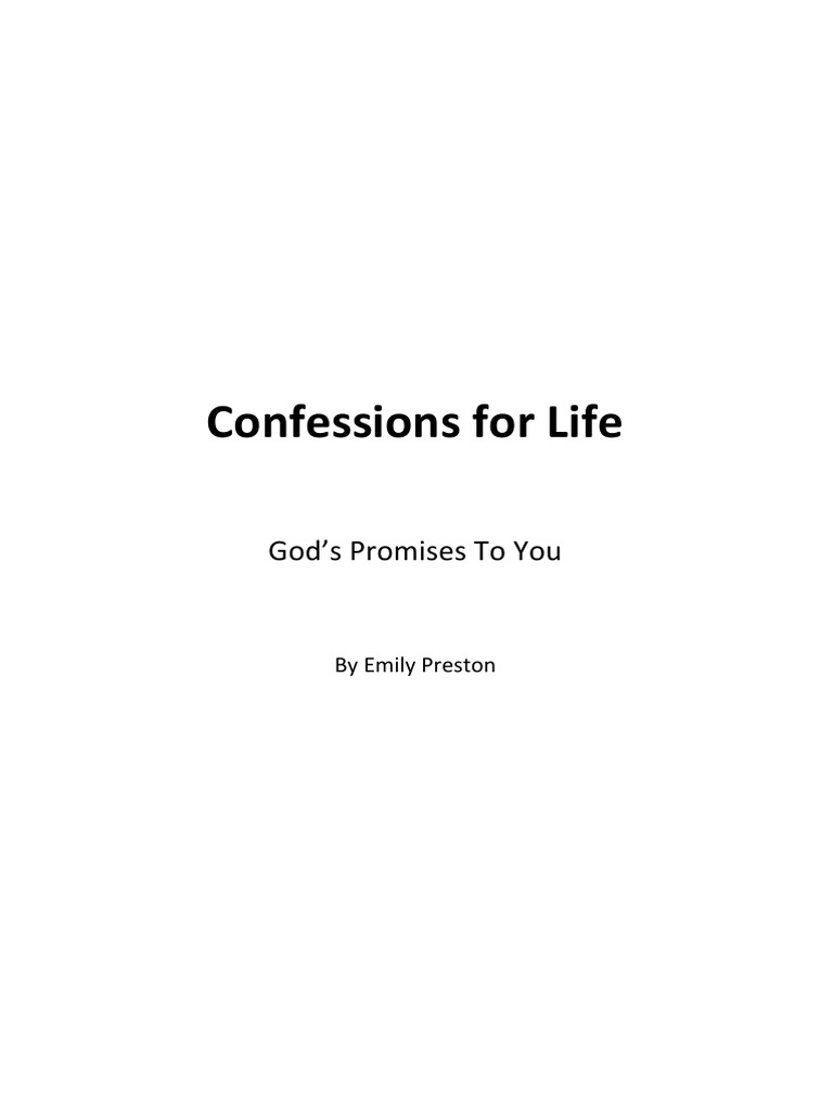 Confessions For Life Booklet | PDF