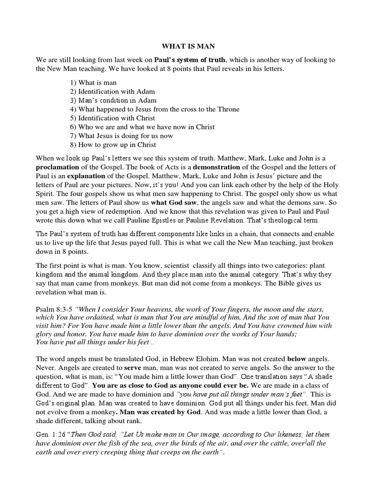 What Is Man | PDF