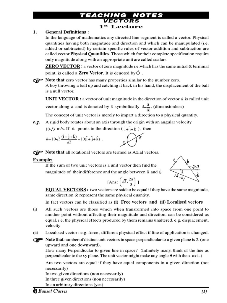 Vector (TN) Faculty | PDF
