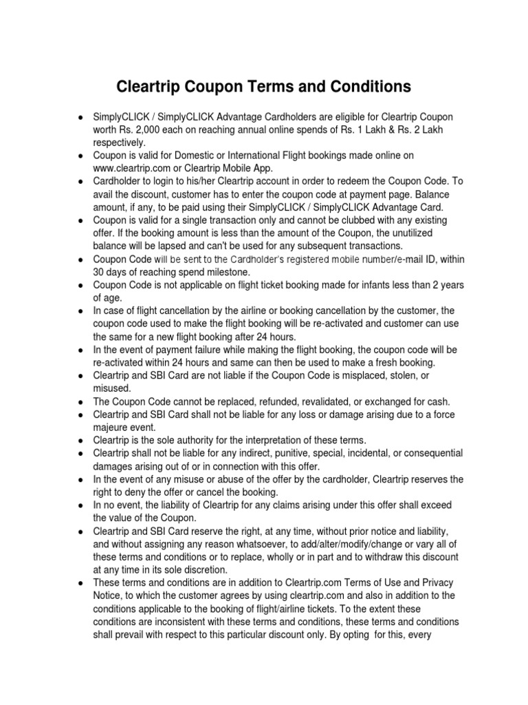 Cleartrip Gift Card Combine - Revised | PDF | Coupon | Private Law