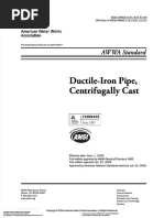 ANSI AWWA C104 - A21.4-16 - Cement-Mortar Lining For Ductile-Iron Pipe and Fittings | PDF | Pipe ...