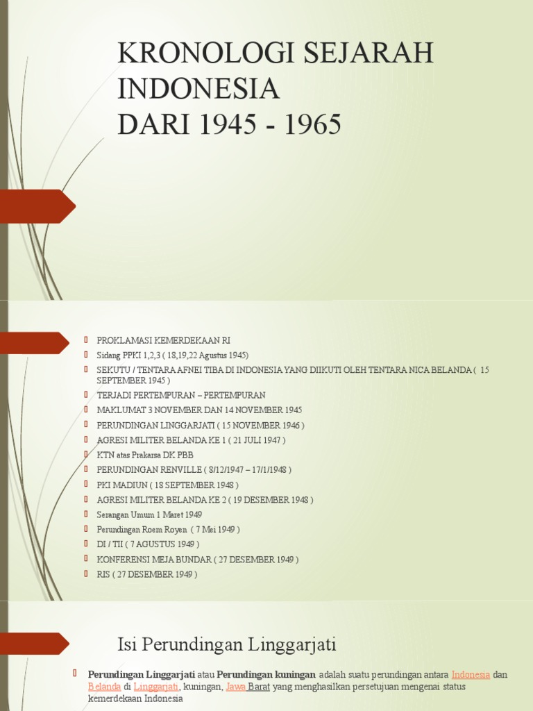 Kronologi Sejarah | PDF