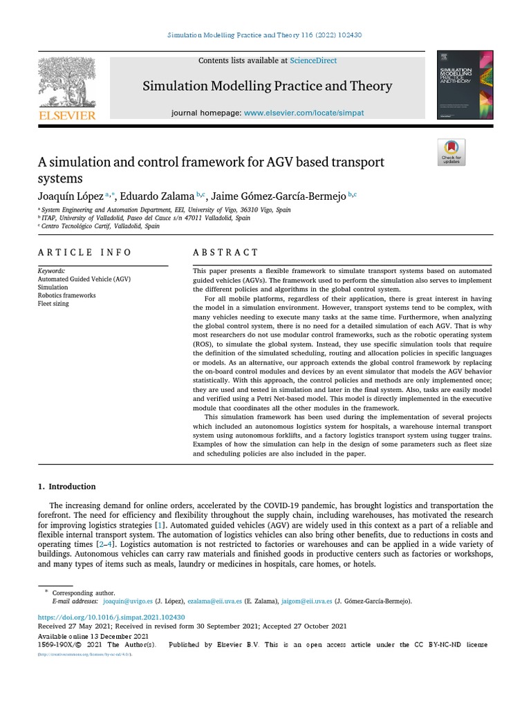 Simulation Modelling Practice and Theory | PDF | Simulation | Server ...