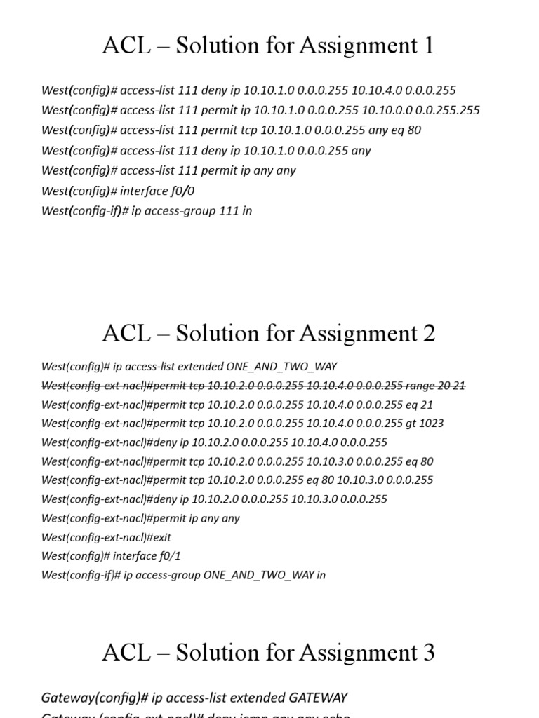 ACL - Solution For Assignment 1 2 3 | PDF