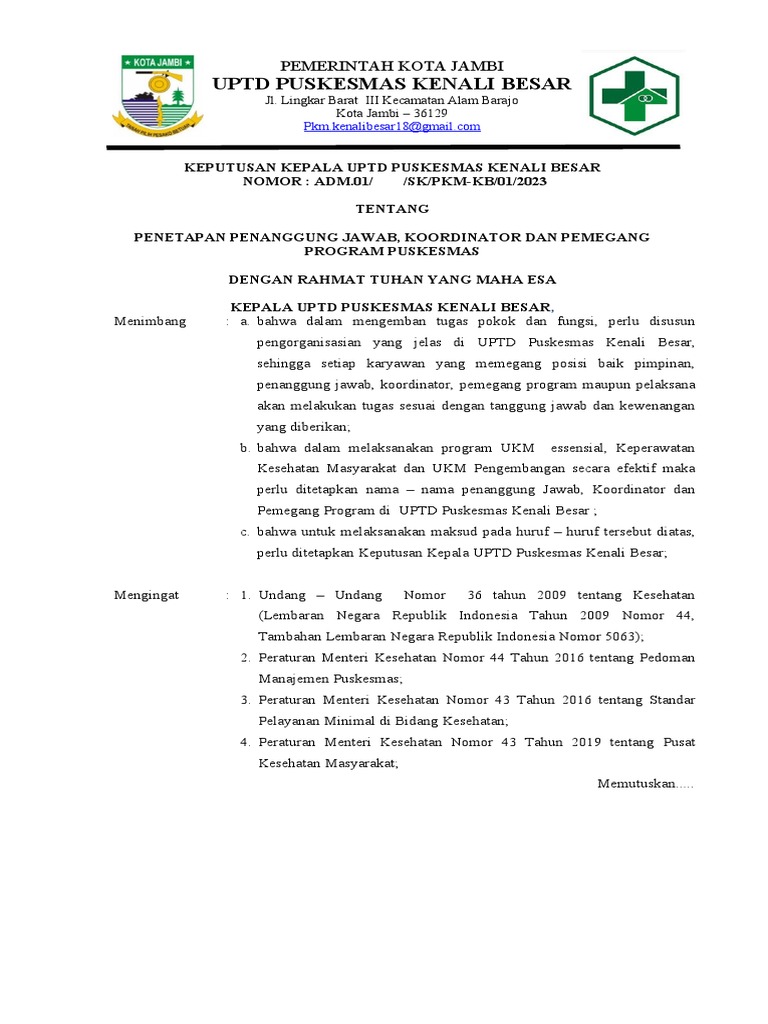 SK Program 23 | PDF | Kesehatan Holistik | Sains & Matematika