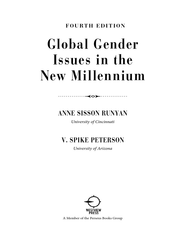Global Gender Issues - Anne Sisson Runyan - v. Spike Peterson ...