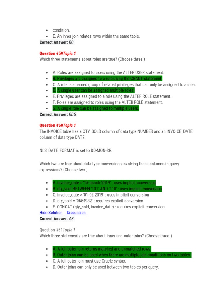 Reviewer IT Examtopics 3 | PDF | Table (Database) | Data