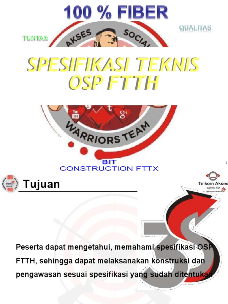 Spesifikasi Teknis Osp FTTH | PDF