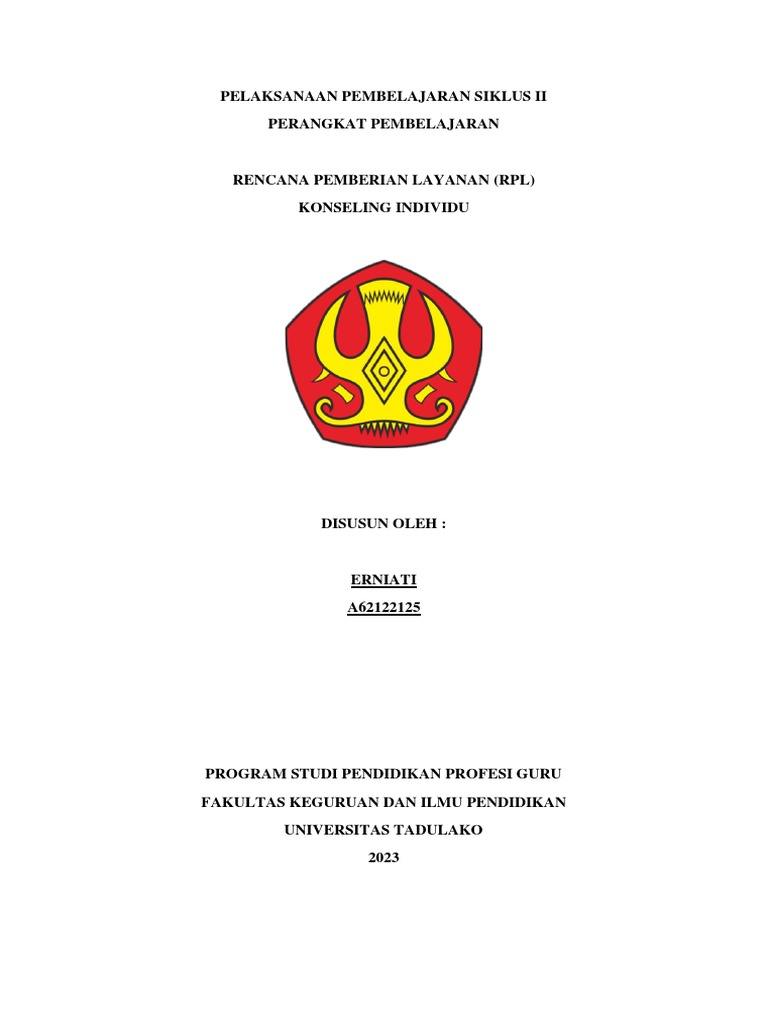 Erniati - RPL Konseling Individu - PPL Siklus Ii | PDF