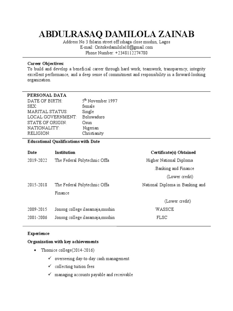 Abdulrasaq Damilola Zainab 2 | PDF