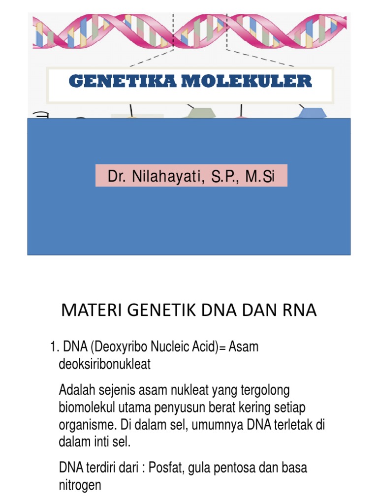 Genetika Molekuler .PPT (Compatibility Mode) | PDF