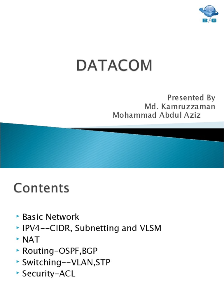 Datacom Presentation | PDF