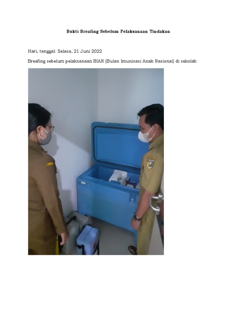5.3.4.3 Bukti Breafing Sebelum Pelaksanaan Tindakan | PDF