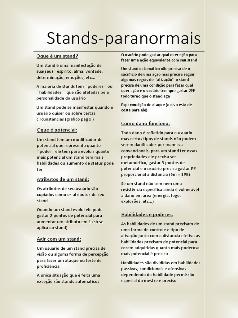 Stands - Copia | PDF | Conhecimento | Intenção