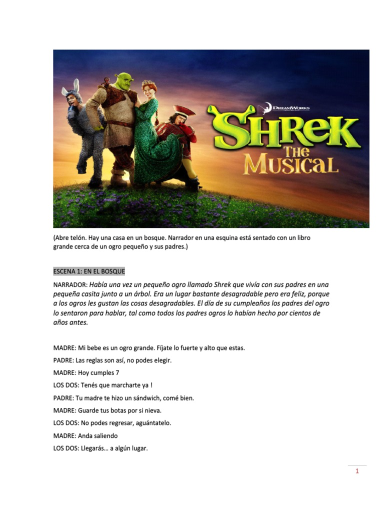 GUION SHREK Corregido Terminado | PDF