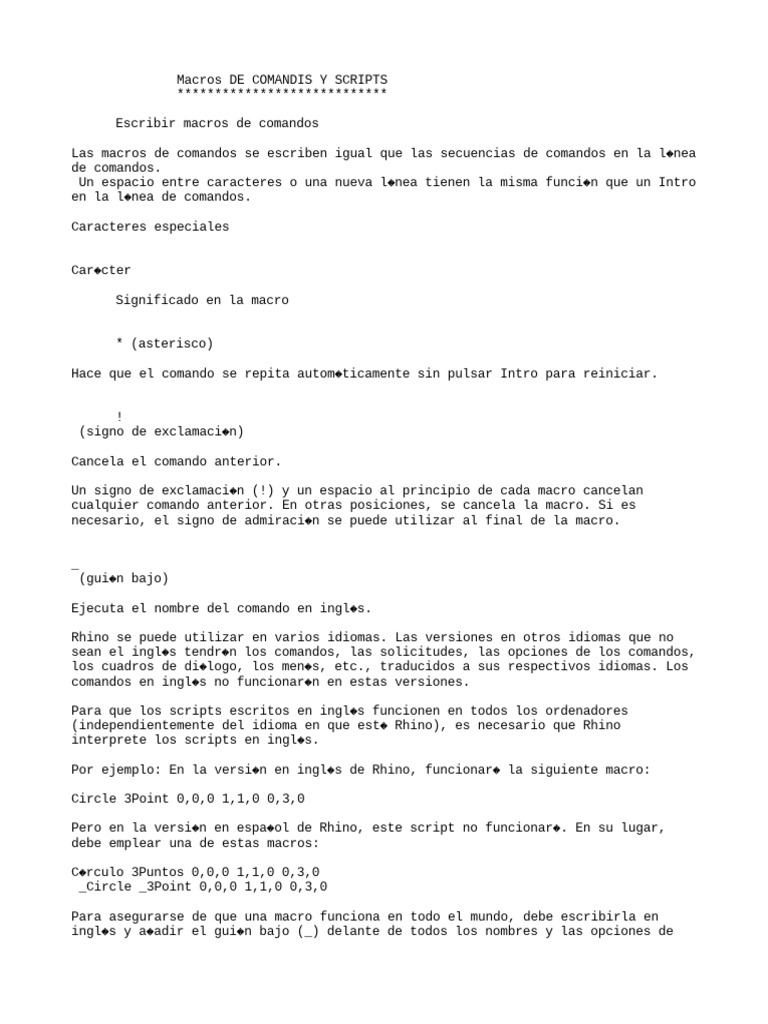 4macros de Comandos y Scripts | PDF | Ciencias de la Computación | Informática