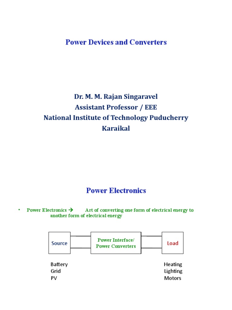 Power Devices and Converters | PDF | Power Electronics | Semiconductors
