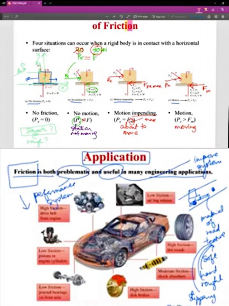Friction Note Ecs416 Tuan | PDF