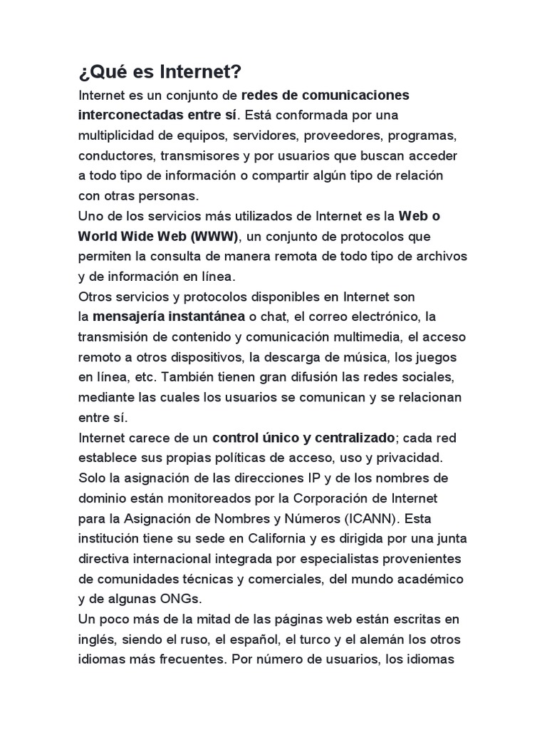Qué Es Internet | PDF
