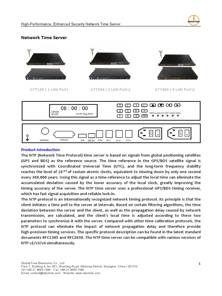 NTP Server | PDF