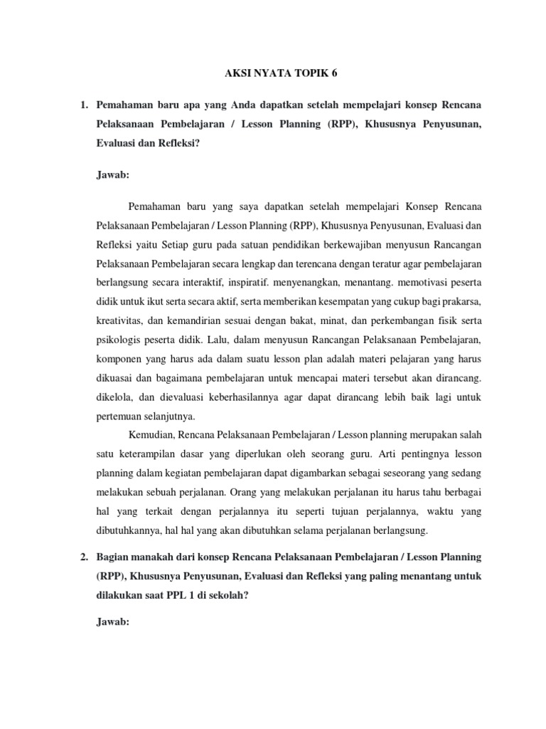 "Optimasi RPP: Tantangan dan Solusi" | PDF