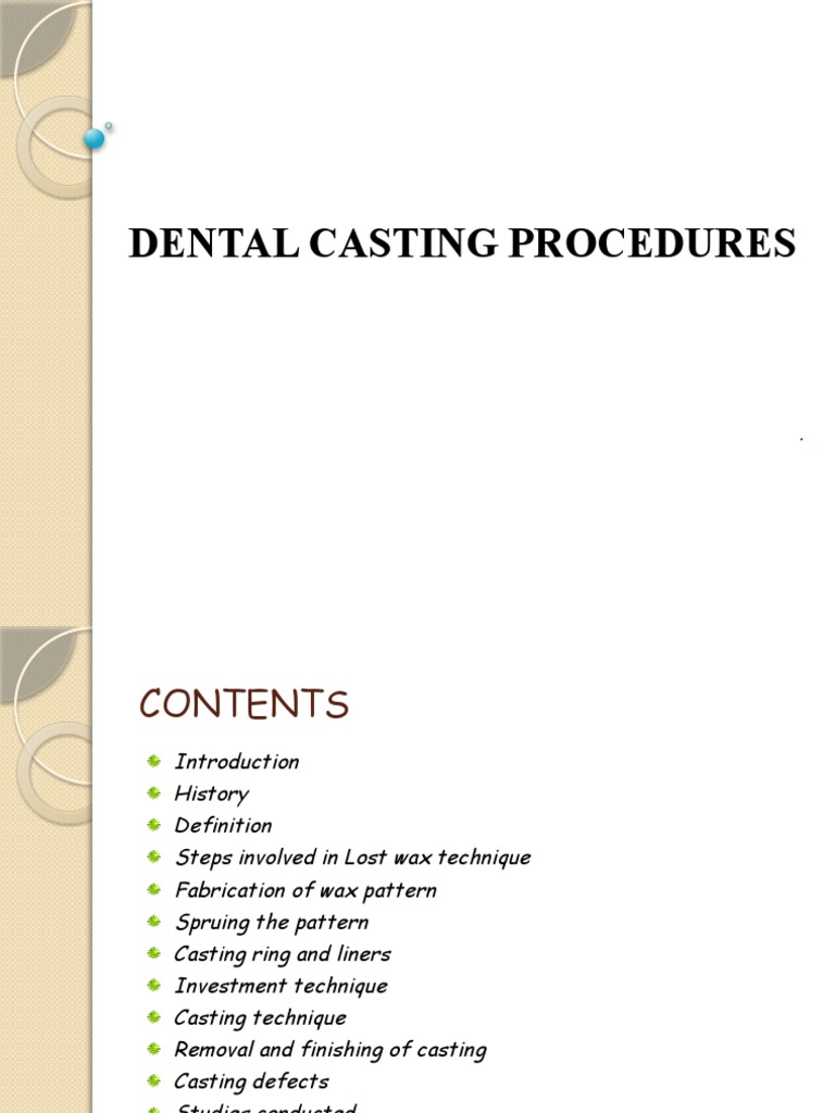 Dental Casting | PDF | Casting | Thermal Expansion