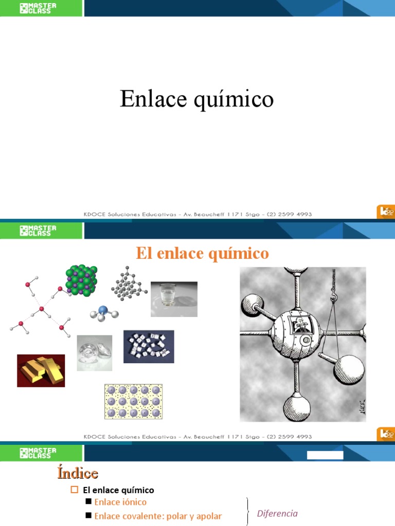 Enlace Quimico | PDF | Enlace químico | Enlace covalente