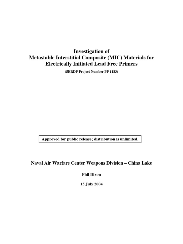 Navy MIC Primer | PDF | Cartridge (Firearms) | Camera