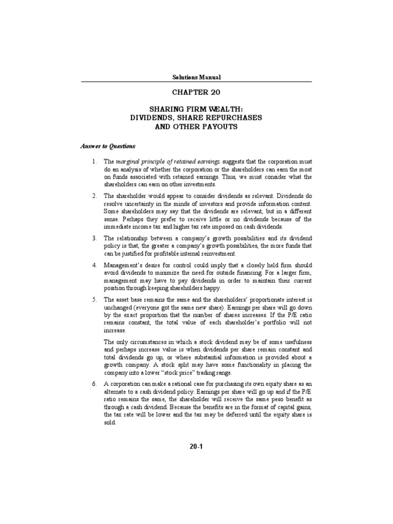 chapter-20-answer-pdf-dividend-share-repurchase