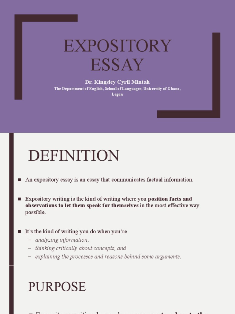 Expository Essay | PDF | Essays | Human Communication