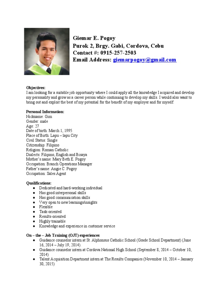 Draft Resume Pdf Recruitment Insurance