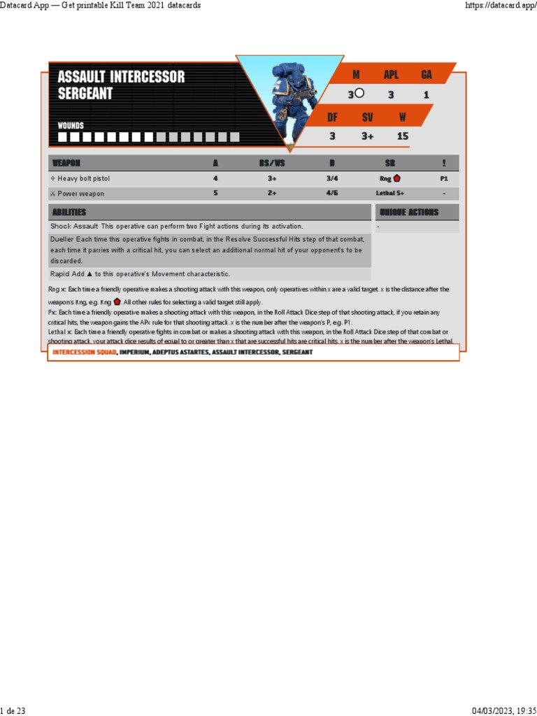 Datacard App - Primaris - BA | PDF