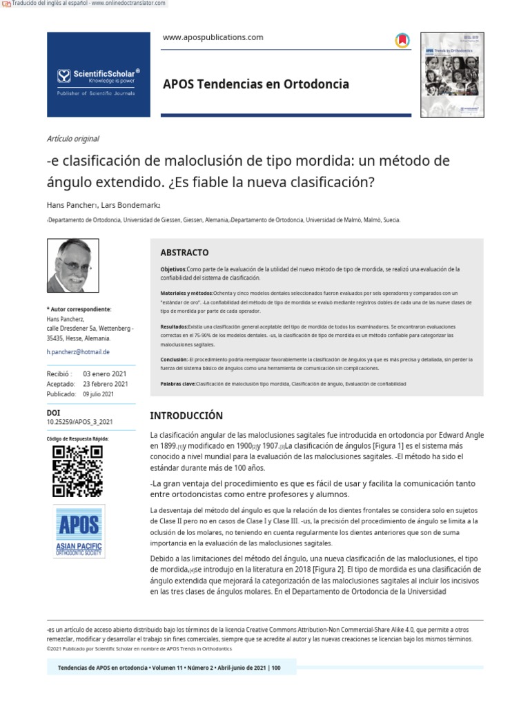 The Bite-Type Malocclusion Classification - An Extended Angle-Method ...