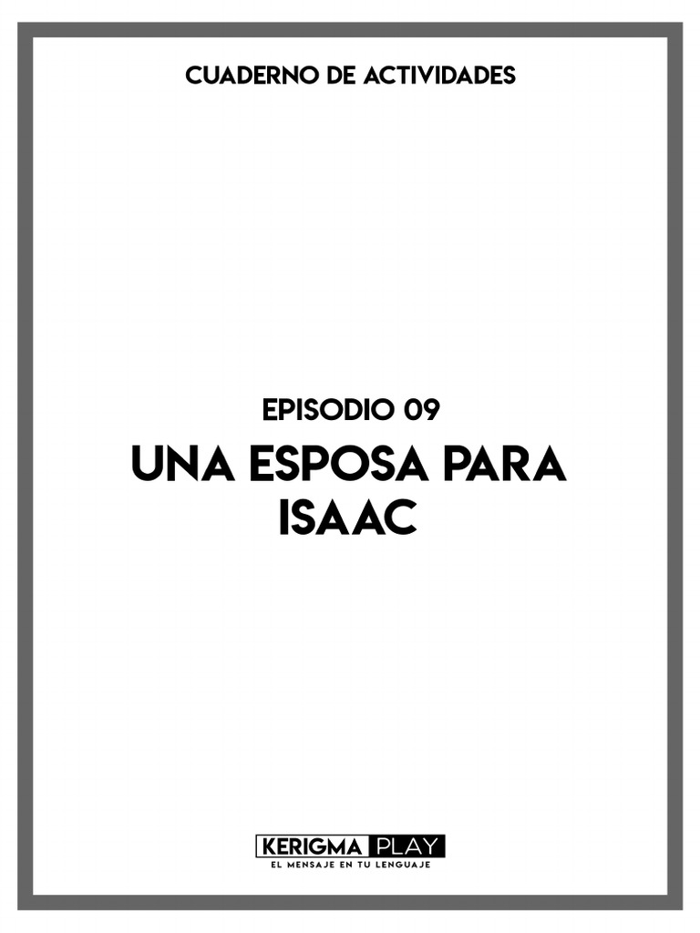 Cuaderno de Actividades 09. Una Esposa para Isaac | PDF