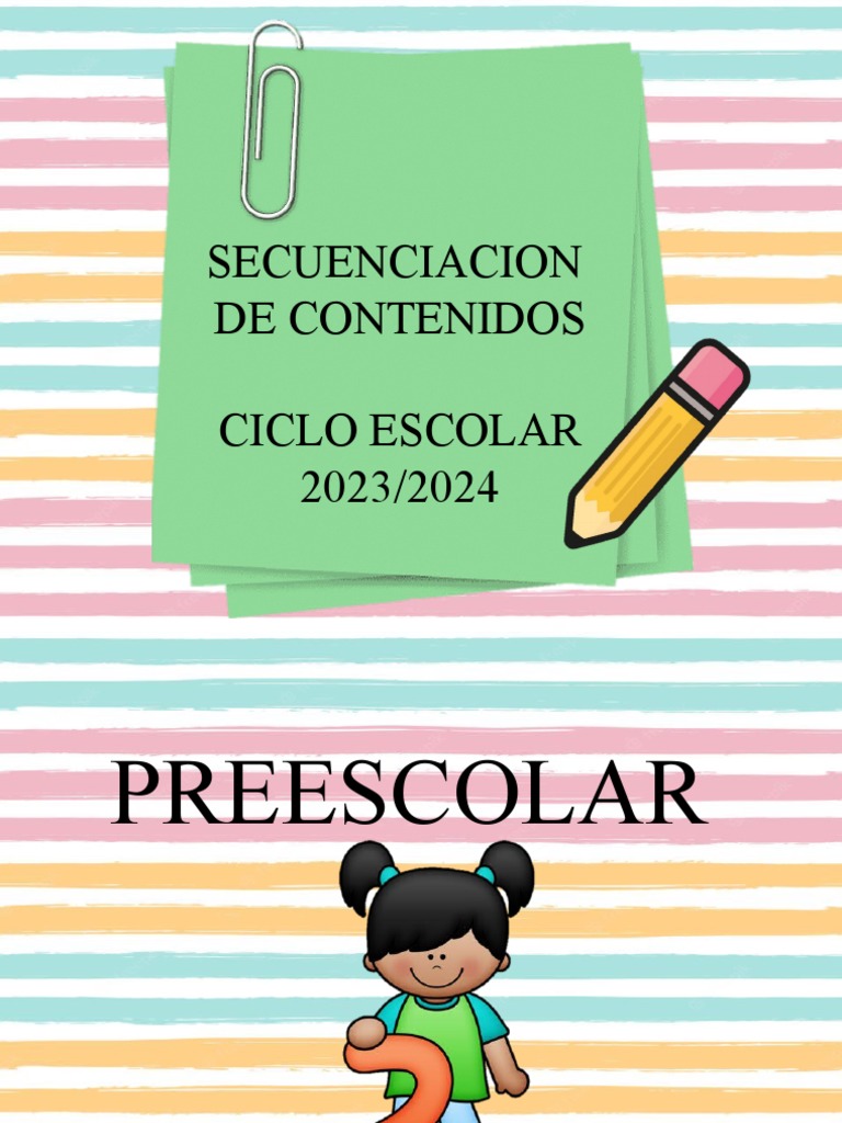 Secuenciacion de Contenidos Preescolar 2 | PDF
