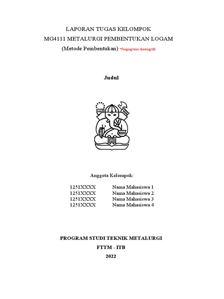Format Laporan Tugas Kelompok | PDF