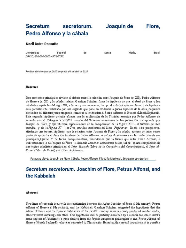 Secretum Secretorum | PDF | Kábala | Trinidad