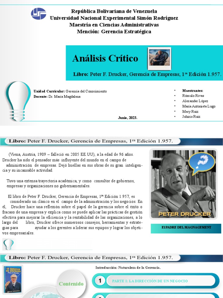 Peter Drucker - 01 | PDF | Business | Economias