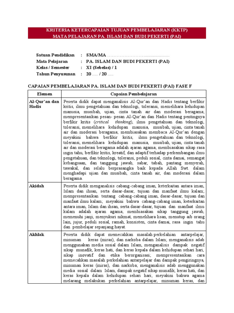 KKTP - PA Islam 11 | PDF | Agama & Spiritualitas
