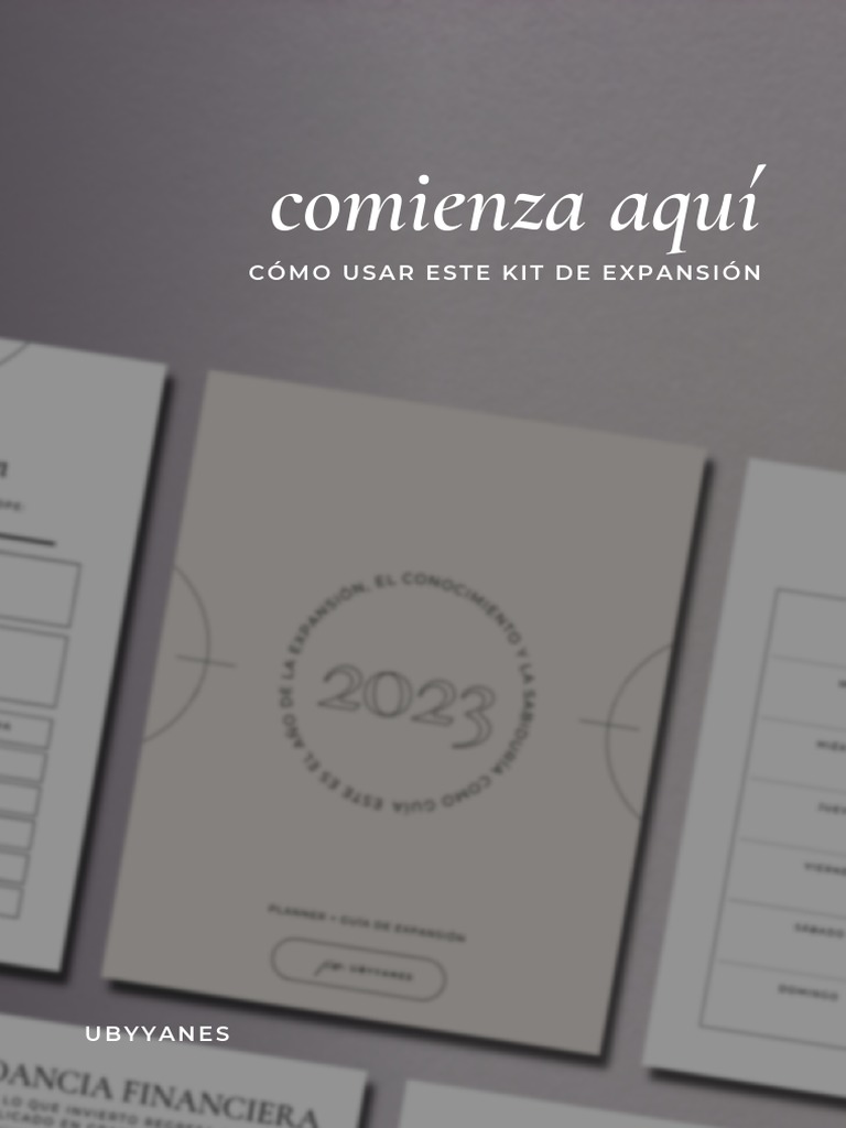 Comienza Aquí - Planner 2023 | PDF