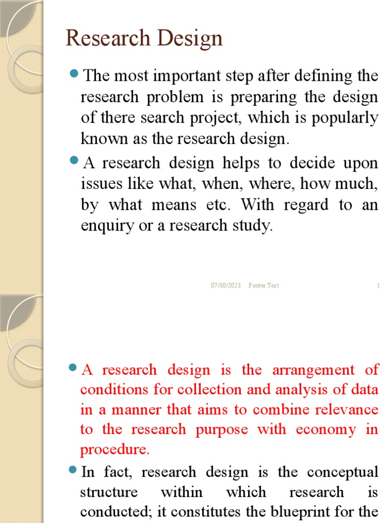 Week 7. Research Design | PDF | Methodology | Experiment