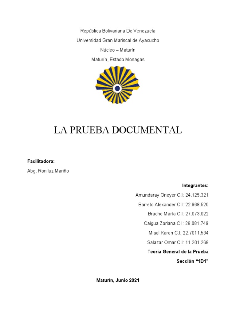 Prueba Documental | PDF