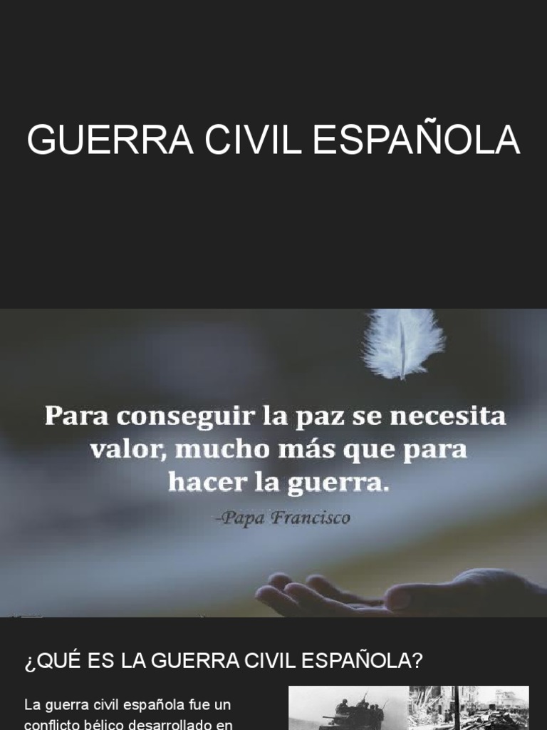 GUERRA CIVIL ESPAÑOLA | PDF | guerra civil Española | Conflictos