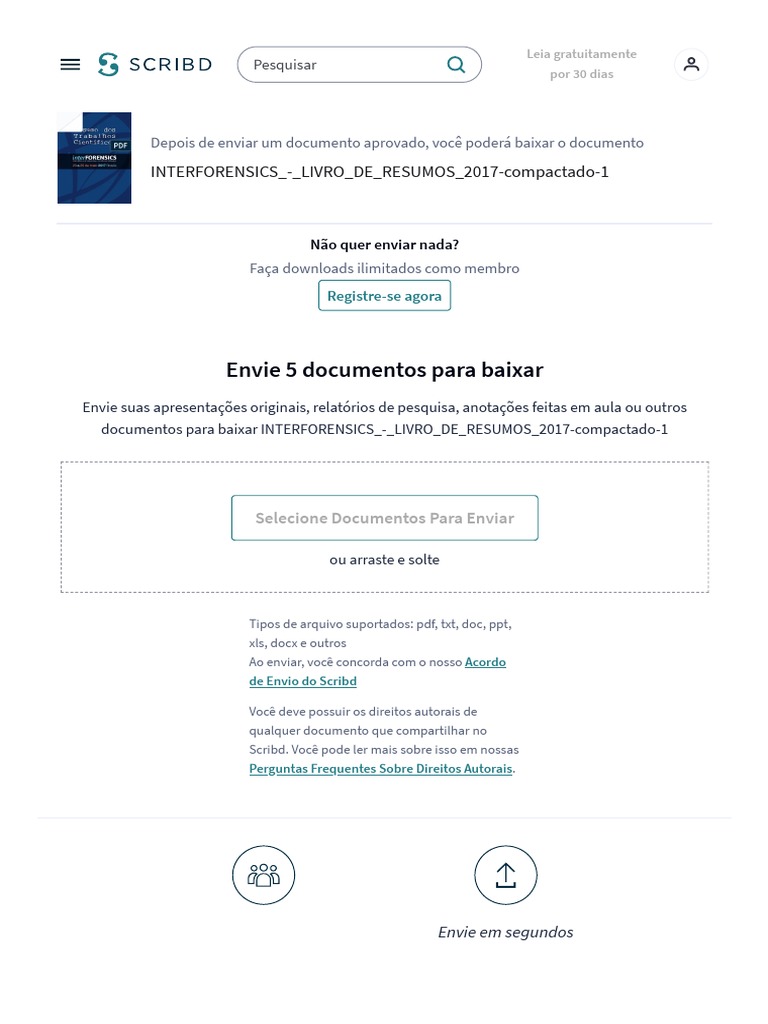 Envie 5 Documentos para Baixar: INTERFORENSICS - LIVRO - DE - RESUMOS - 2017-Compactado-1 ...