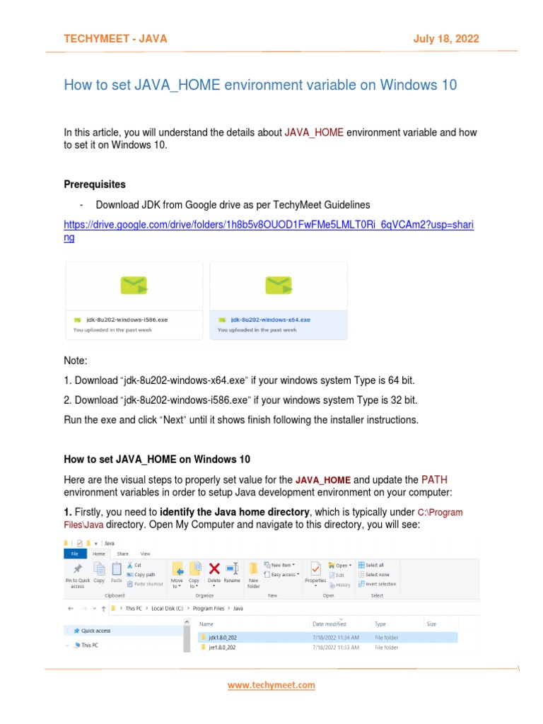 Java Env Setup | PDF | Java Virtual Machine | Operating System Technology Java Env Setup | PDF | Java Virtual Machine | Operating System Technology