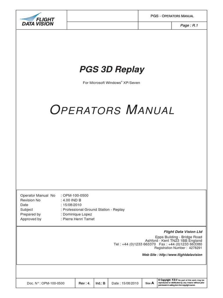 Bilbliografía 32 - PGS 3D REPLAY Operators Manual | PDF