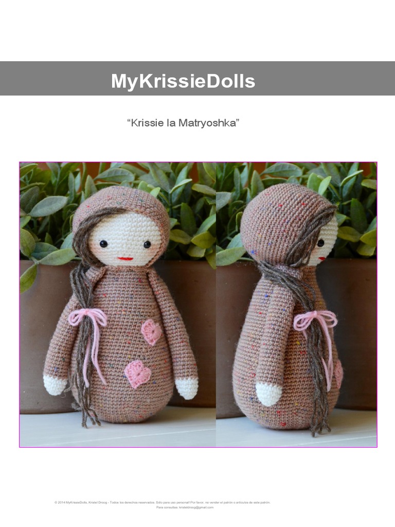 Patrón Amigurumi: Krissie Matryoshka | PDF