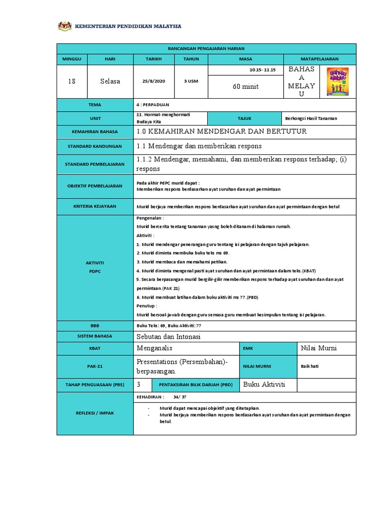 RPH BM THN 3-Unit 11 (M18) | PDF