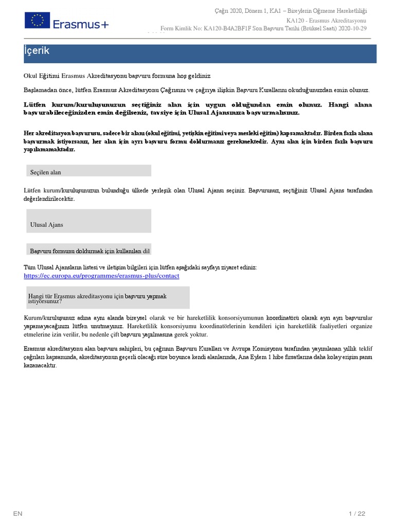 Ka120 SCH Basvuru Formu | PDF