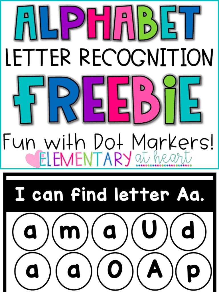 Letter Recognition: Fun With Dot Markers! | PDF